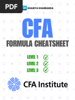 AFM Formula Sheet Summary | PDF