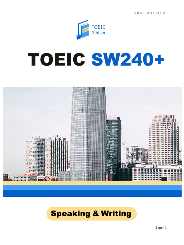 (Toeic SW) Coursebook | PDF | Verb | Syntax