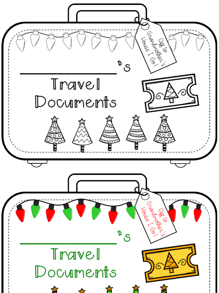 Christmas Math Project Suitcases | PDF