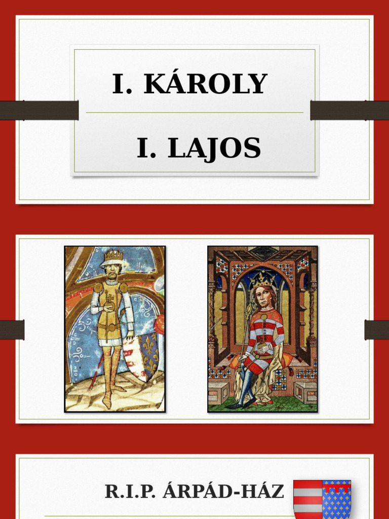 6.1 - I. Károly És I. Lajos (Anjouk) | PDF