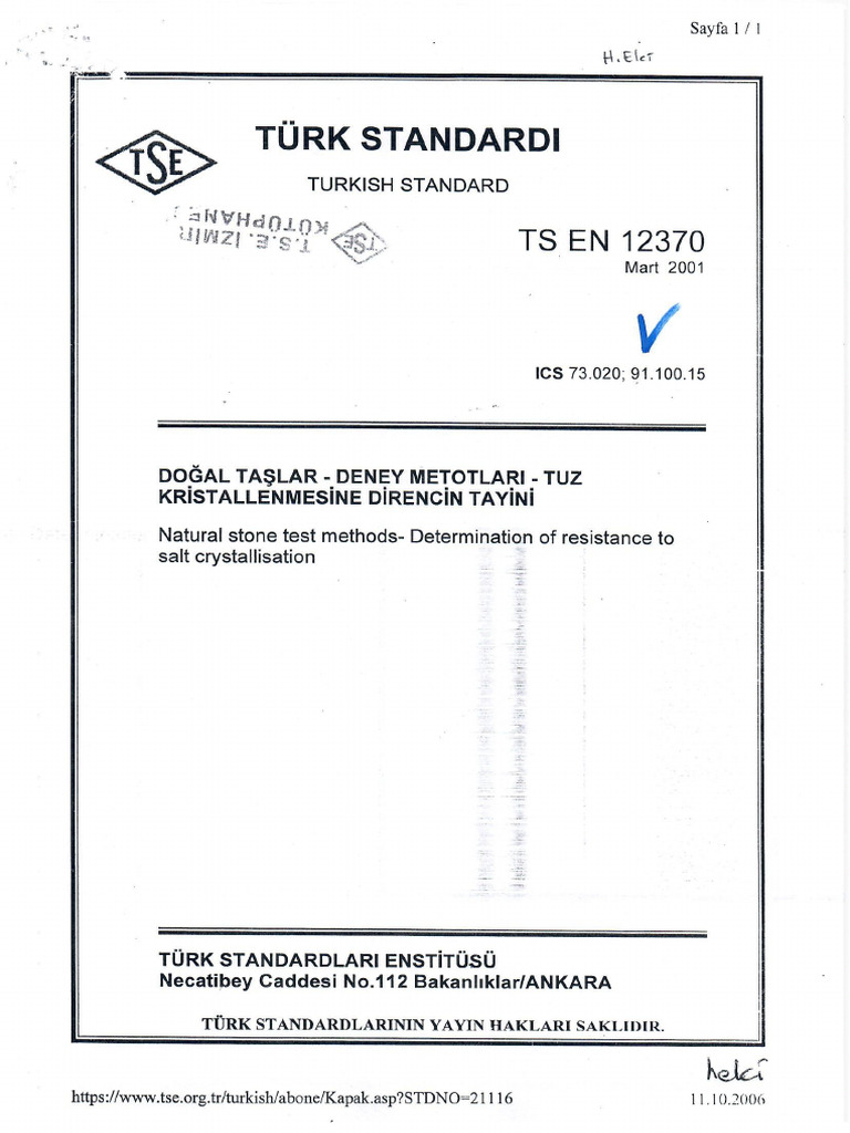 TS en 12370 | PDF