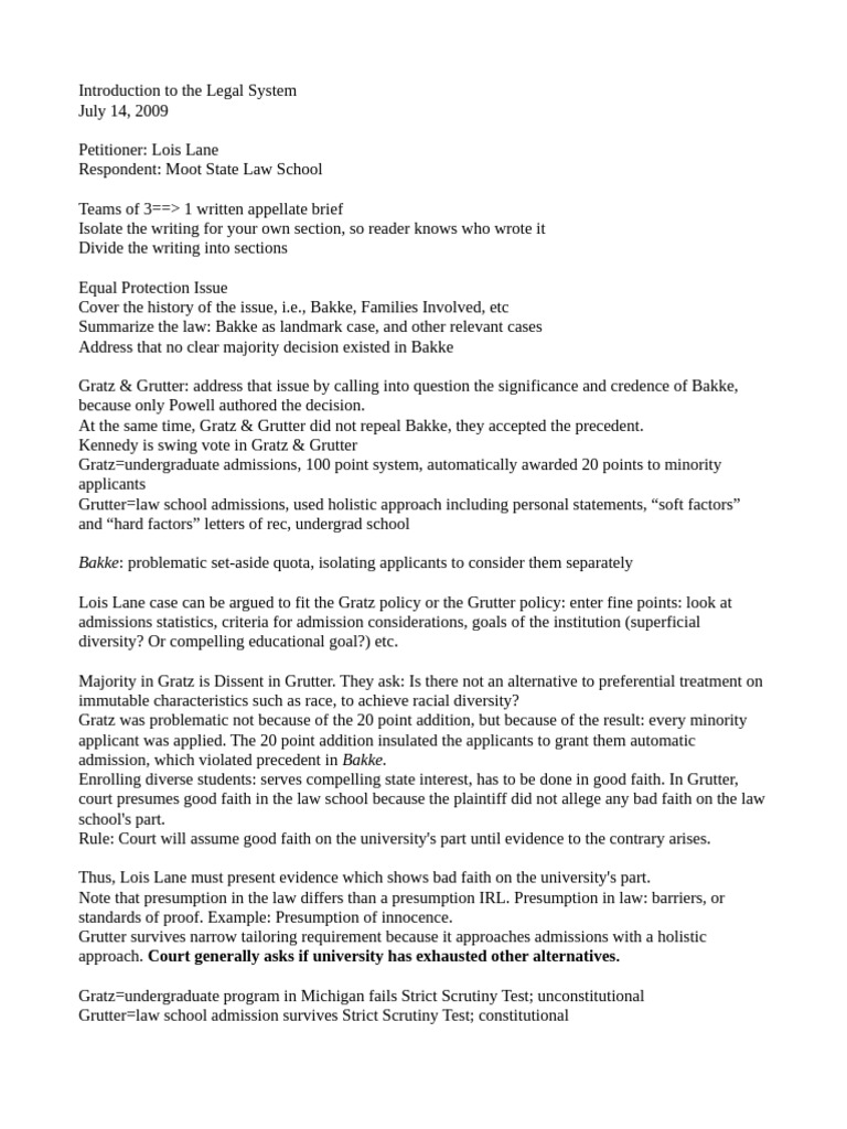 Intro To Legal Sys Notes | PDF | Batson V. Kentucky | United States ...