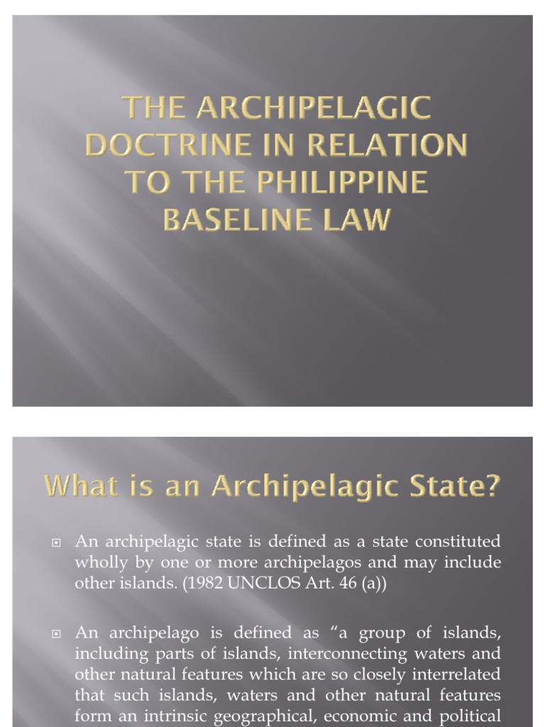 Philippine Archipelagic Baselines Law | PDF | Territorial Waters ...