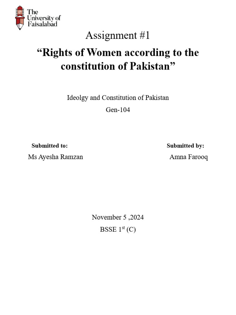 Assignment Format | PDF