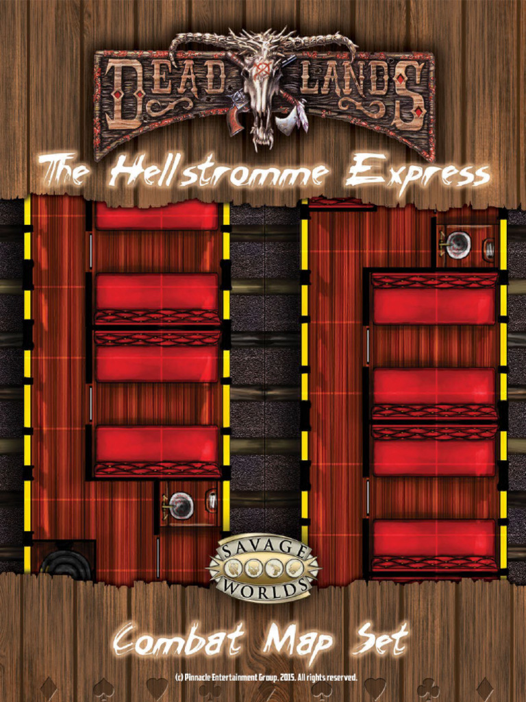Deadlands Reloaded - The Hellstromme Express - Combat Map Set | PDF