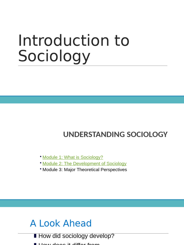 Week 1 2 3 | PDF | Sociology | Social Structure