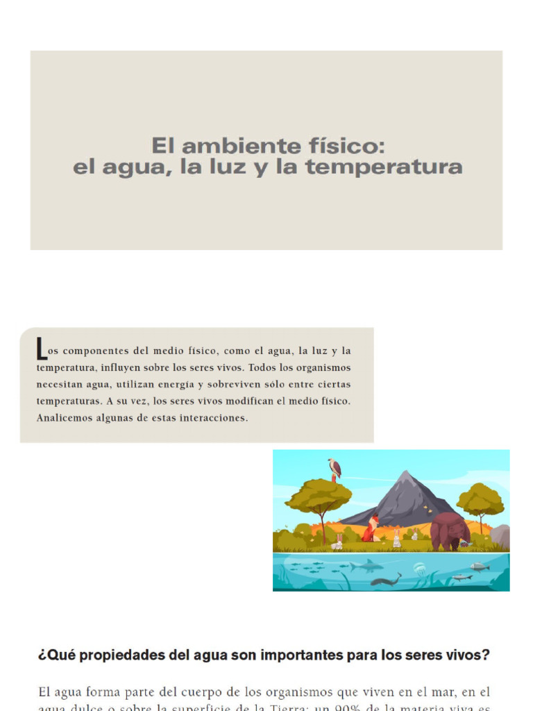 Clase 3. El Ambiente Fisico | PDF