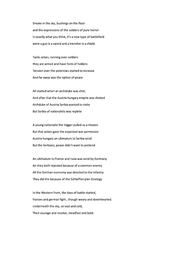 II World War Song - Creation | PDF