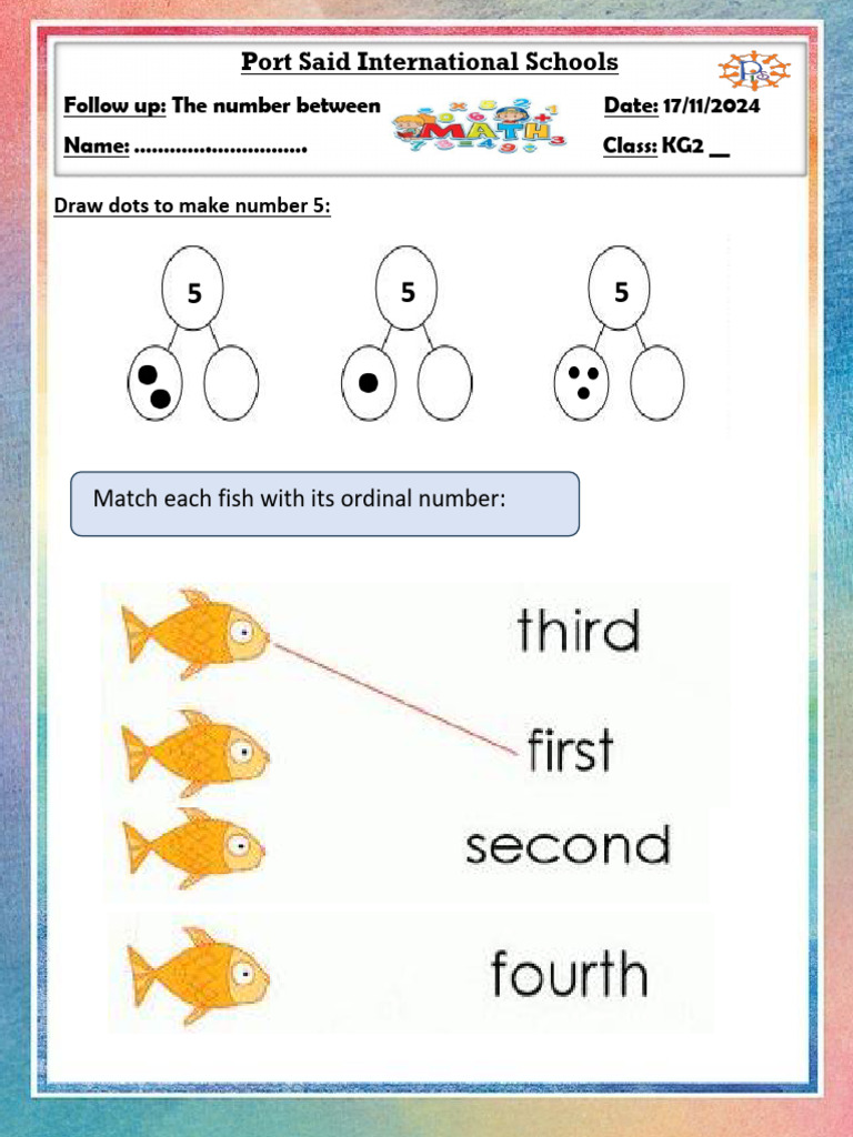 Dot Drawing and Number Matching | PDF