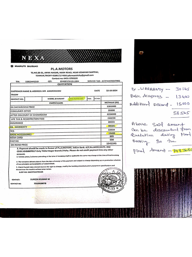 Maruti Nexa Alpha Manual Transmission | PDF