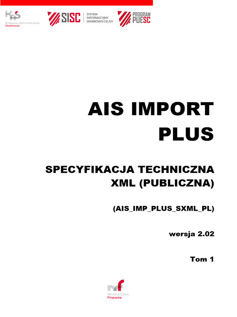 AIS IMP PLUS SXML PL W 2 02 TOM 1 20240610 | PDF