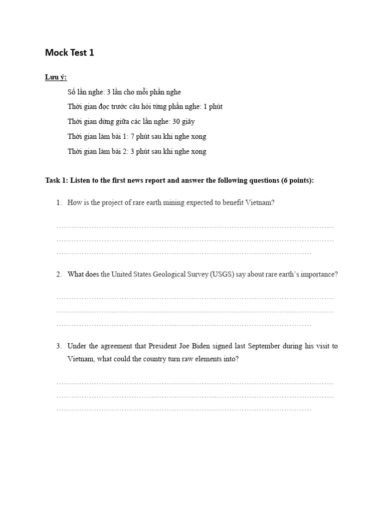 Listening Mock Tests for News Reports | PDF | International Atomic ...