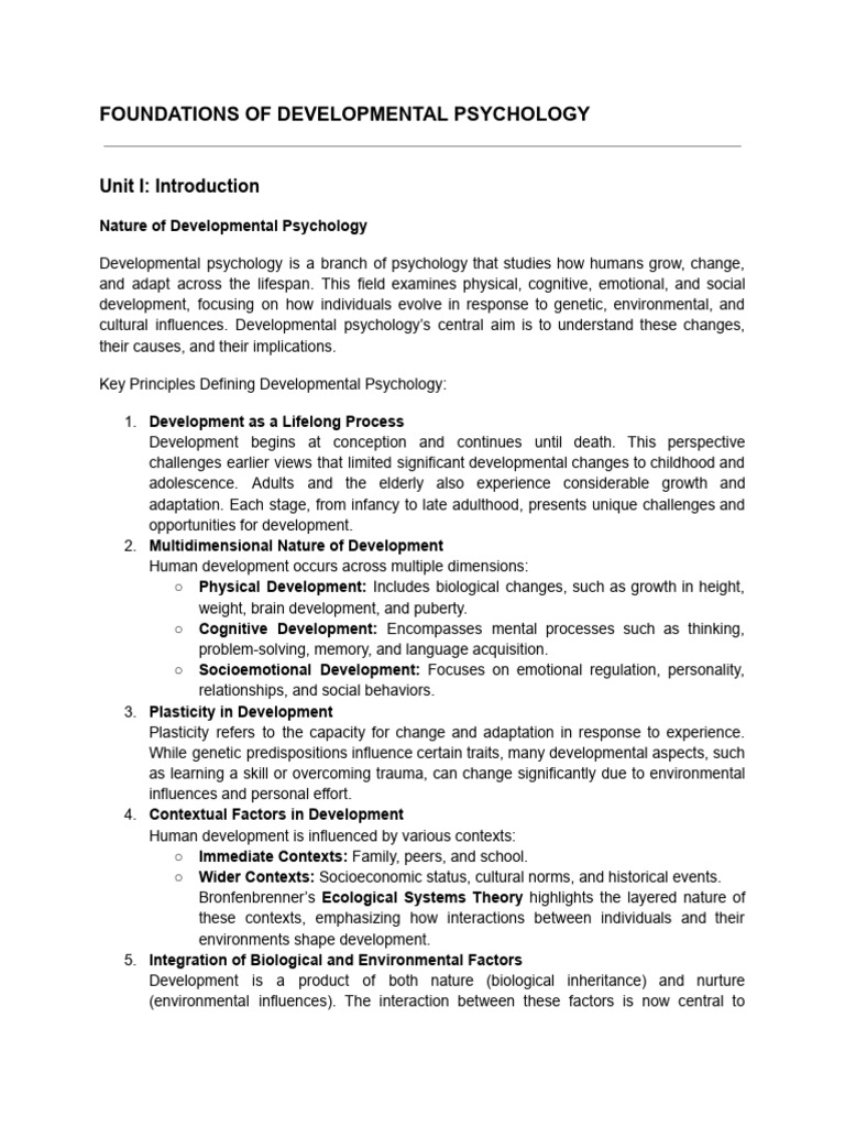 FOUNDATIONS OF DEVELOPMENTAL PSYCHOLOGY NOTES | PDF | Attachment Theory ... FOUNDATIONS OF DEVELOPMENTAL PSYCHOLOGY NOTES | PDF | Attachment Theory ...