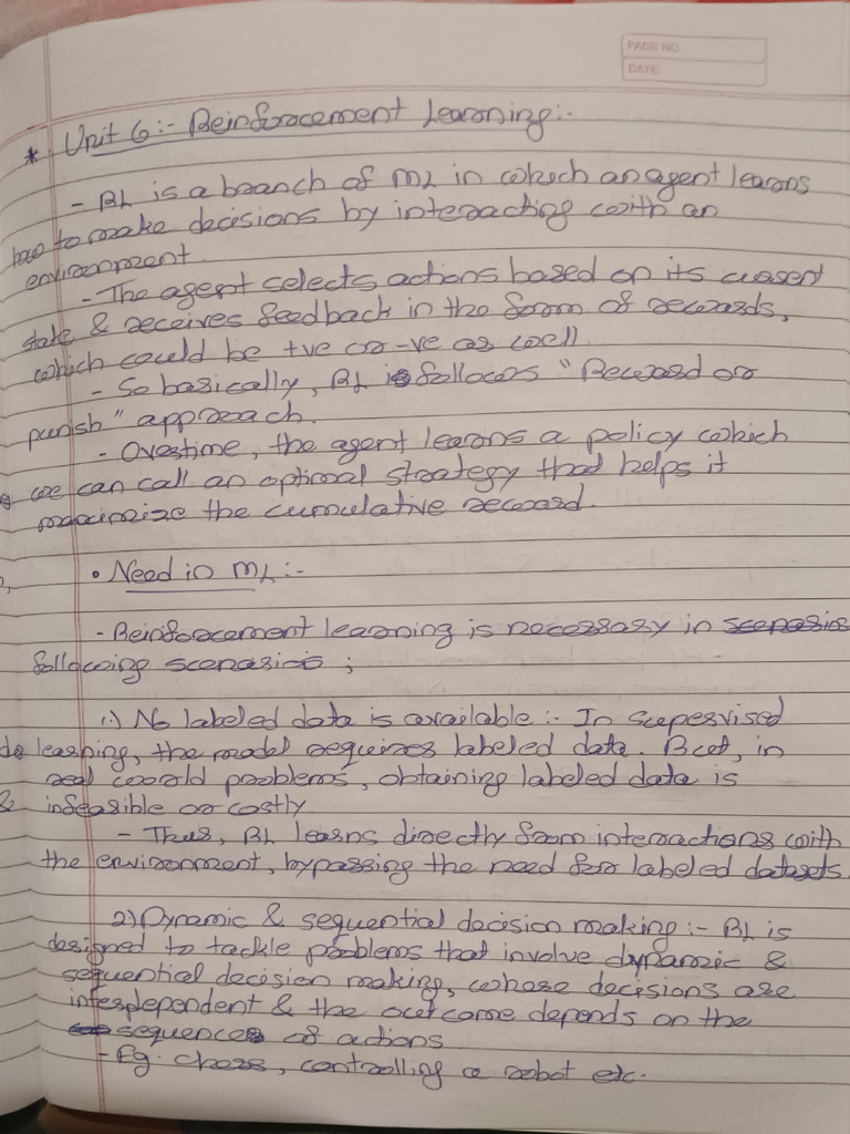 ML Unit 6 Notes | PDF