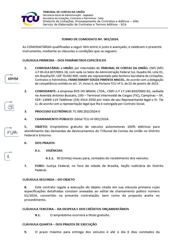 contrato-byd-tcu | PDF | Justiça | Crime e Violência