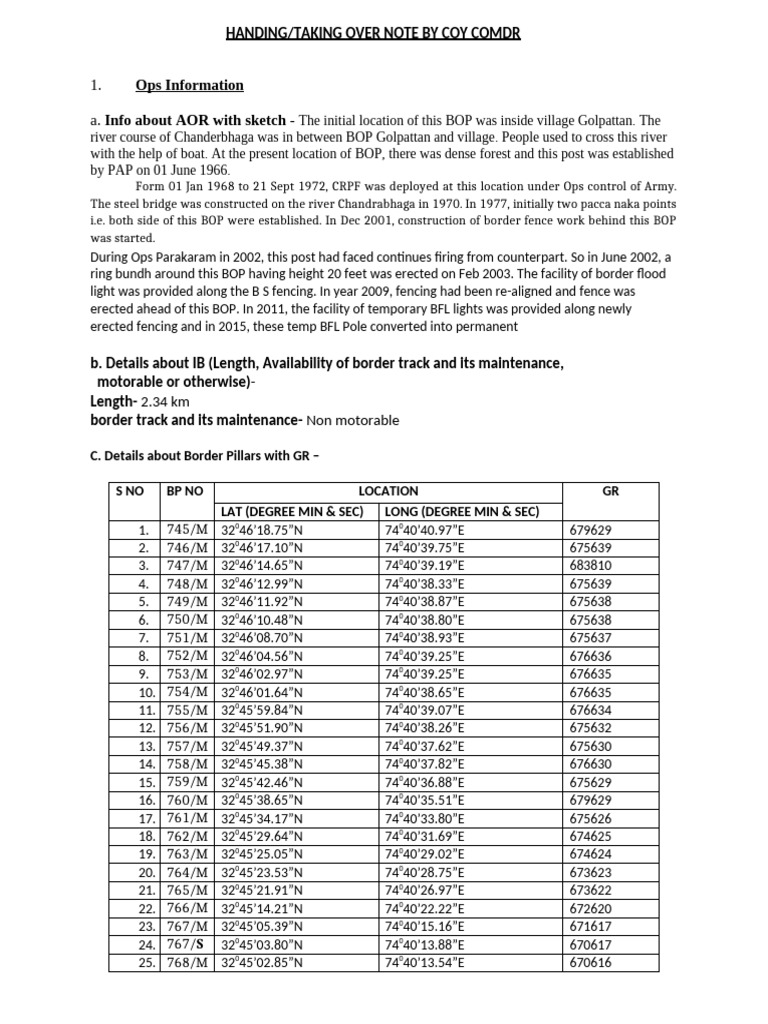 HANDING Taking Note of Coy Comdr-1 | PDF