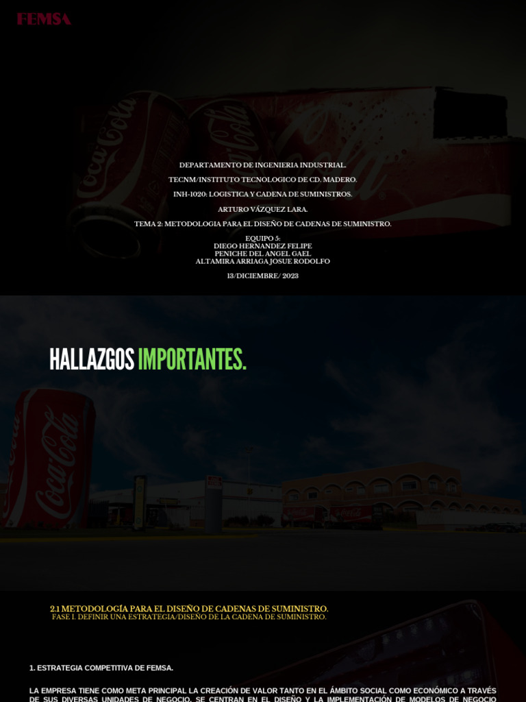 Tema 2. Femsa | PDF | Logística | Cadena de suministro
