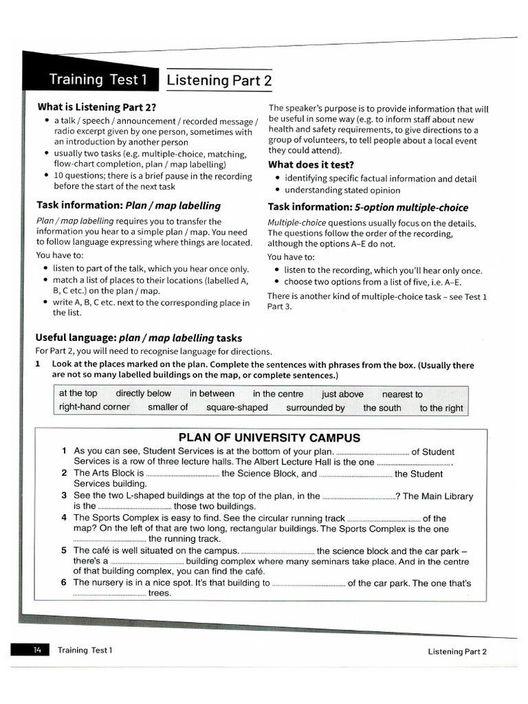 Train Directions Listening | PDF | Multiple Choice | Human Communication