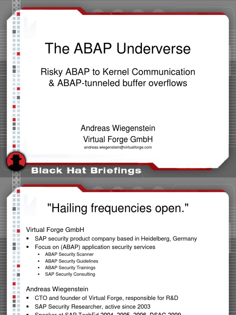 The ABAP Under Verse - Slides | PDF | String (Computer Science) | Parameter (Computer Programming)