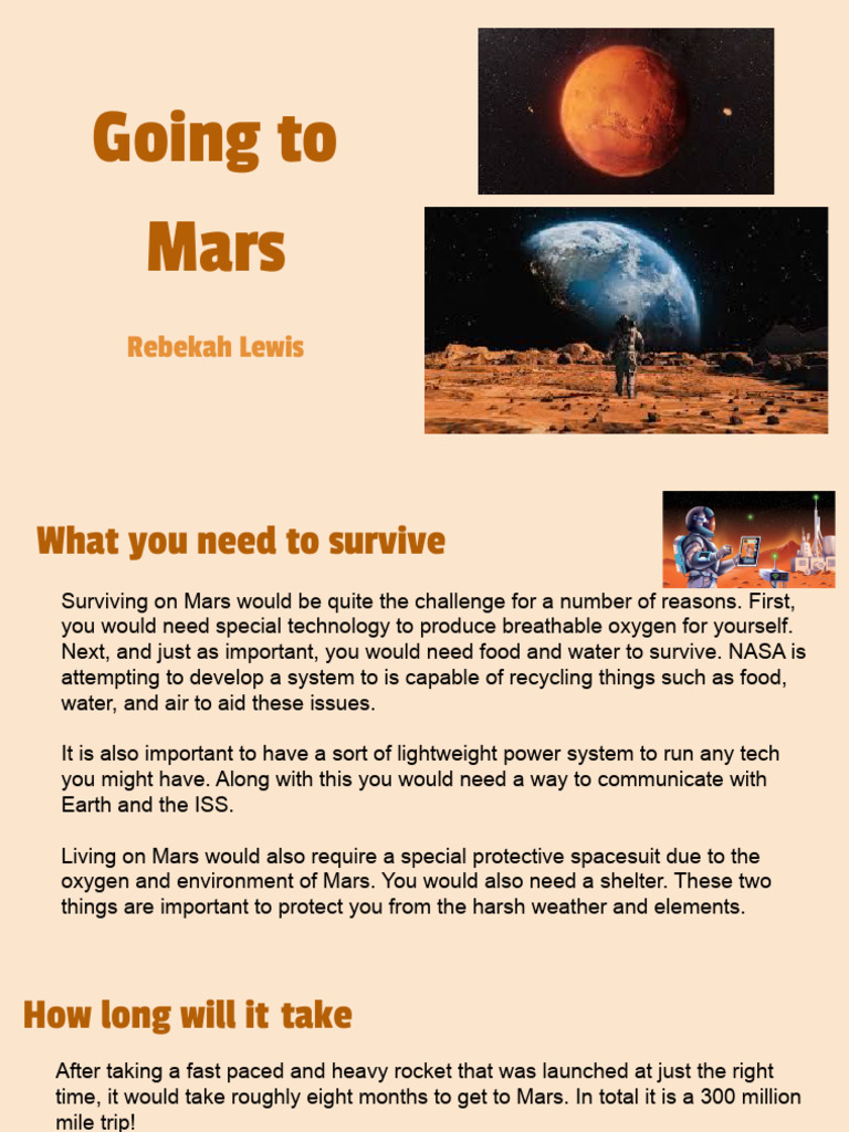 Surviving Life on Mars: Key Challenges | PDF