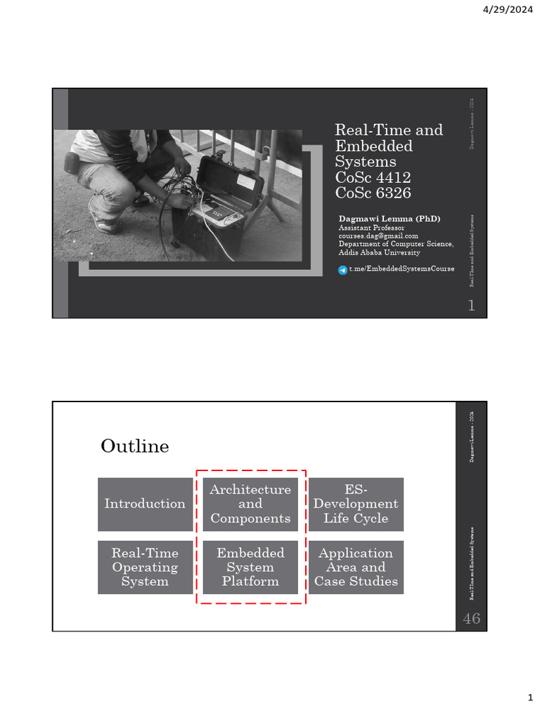 Real-Time and Embedded Systems - Lecture Slide Chp-2-3 | PDF | Central Processing Unit ...