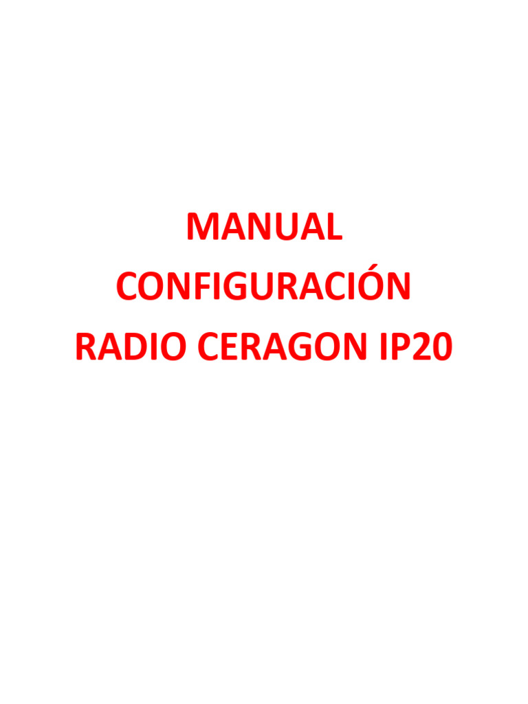 pdfcoffee.com_manual-de-configuracion-ceragon-ip20-7-pdf-free | PDF pdfcoffee.com_manual-de-configuracion-ceragon-ip20-7-pdf-free | PDF