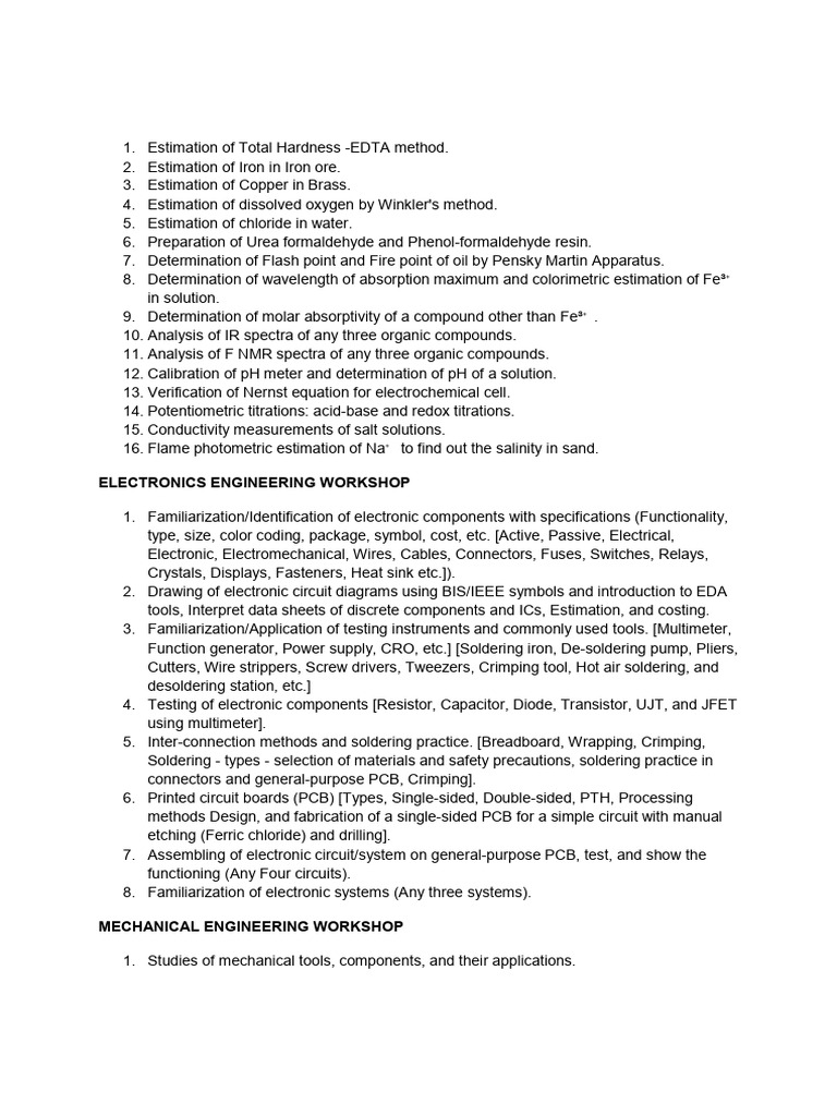 Electronics Engineering Workshop | PDF | Printed Circuit Board | Soldering