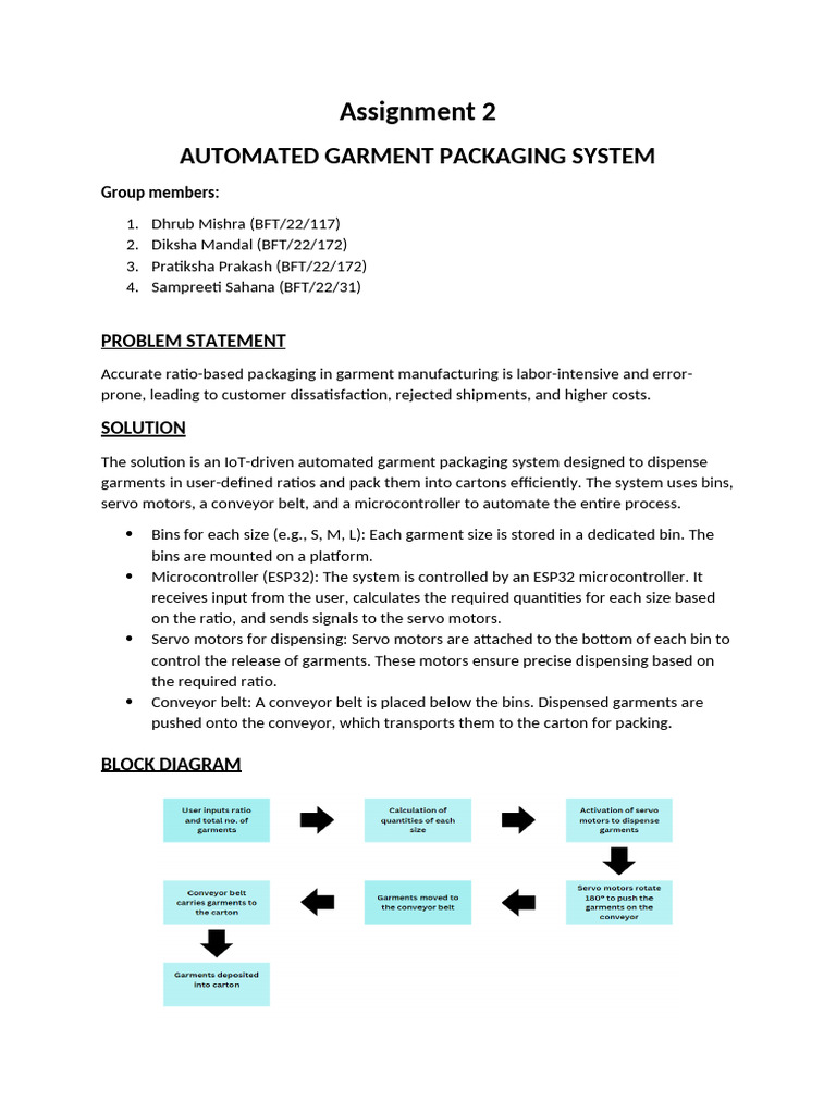 IOT ASSIGNMENT 2 | PDF | Manufactured Goods | Electrical Engineering