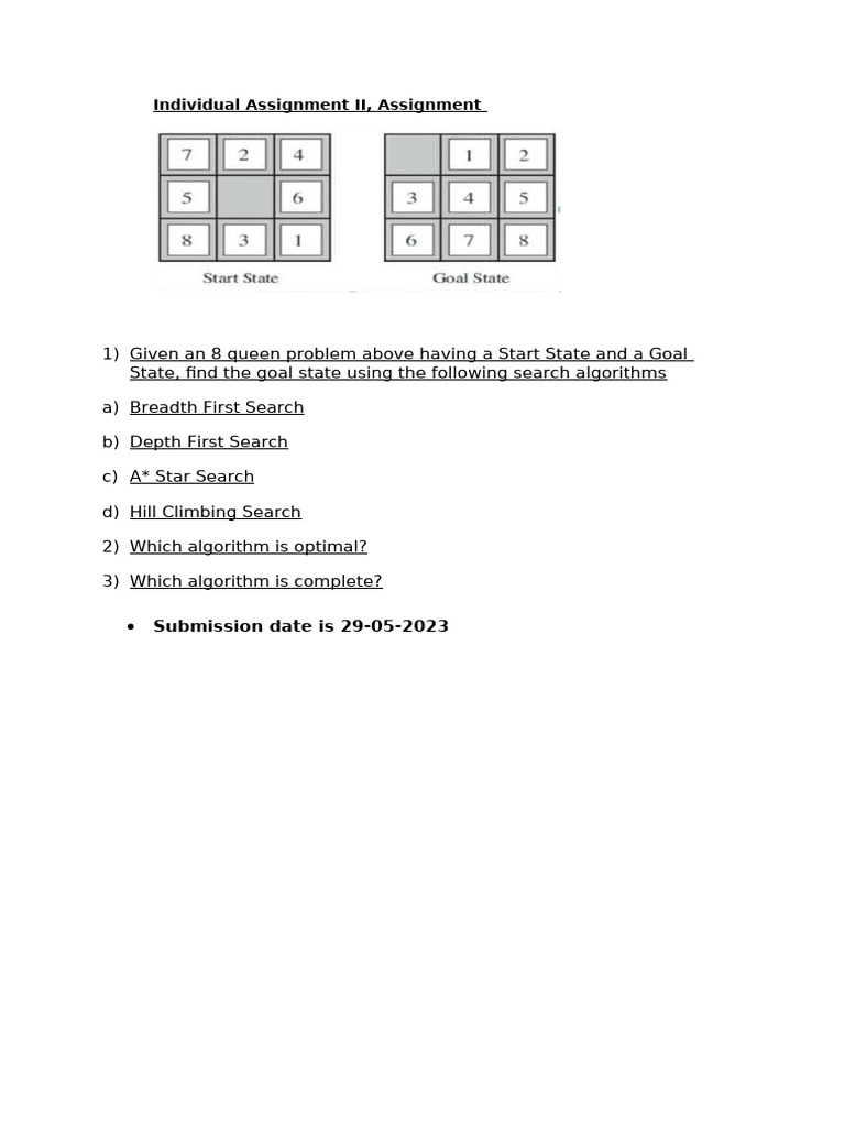 8 Queen Problem Search Algorithms | PDF
