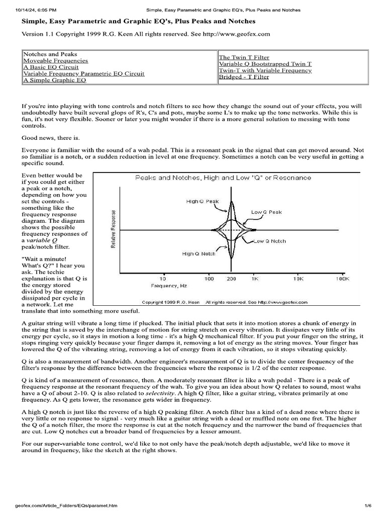 Graphic EQs | PDF