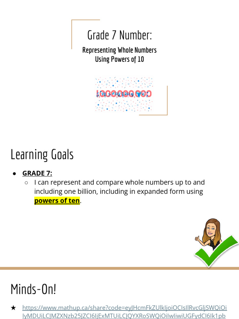 Grade 7 Number - Representing Whole Numbers Using Powers of 10 | PDF