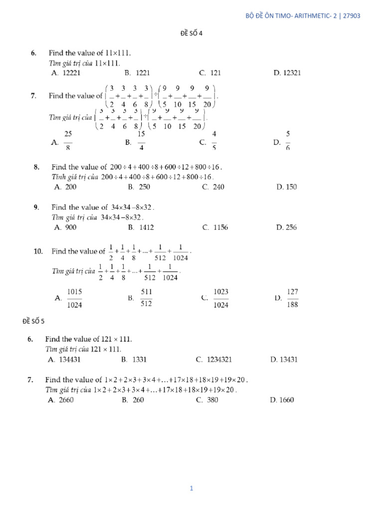Arithmetic 2 | PDF
