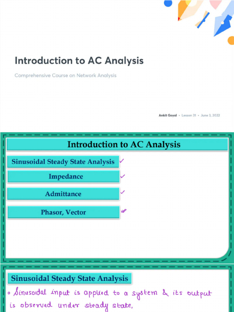 Introduction To AC Analysis With Anno | PDF