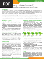 Anphoterol: Primeros Auxilios Químicos | PDF | Quemar | Hidróxido de sodio