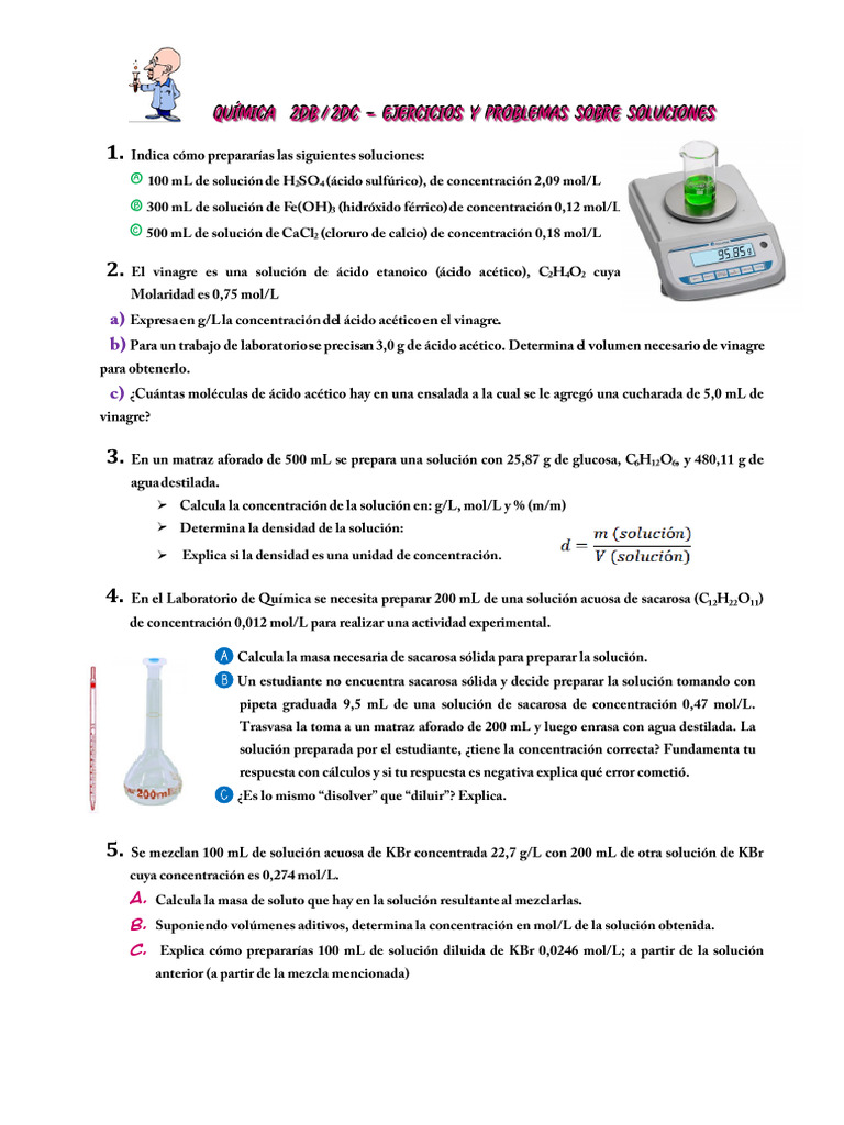 Química: Ejercicios y Problemas | PDF