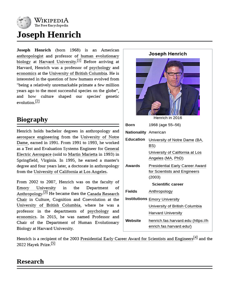 Joseph_Henrich | PDF | Behavioural Sciences | Liberal Arts Education