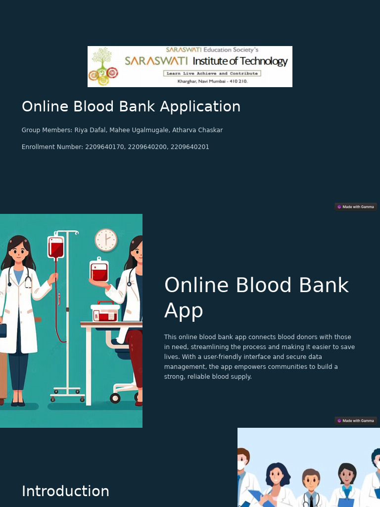 Online-Blood-Bank-Application RAM | PDF | Blood Donation | Mobile App