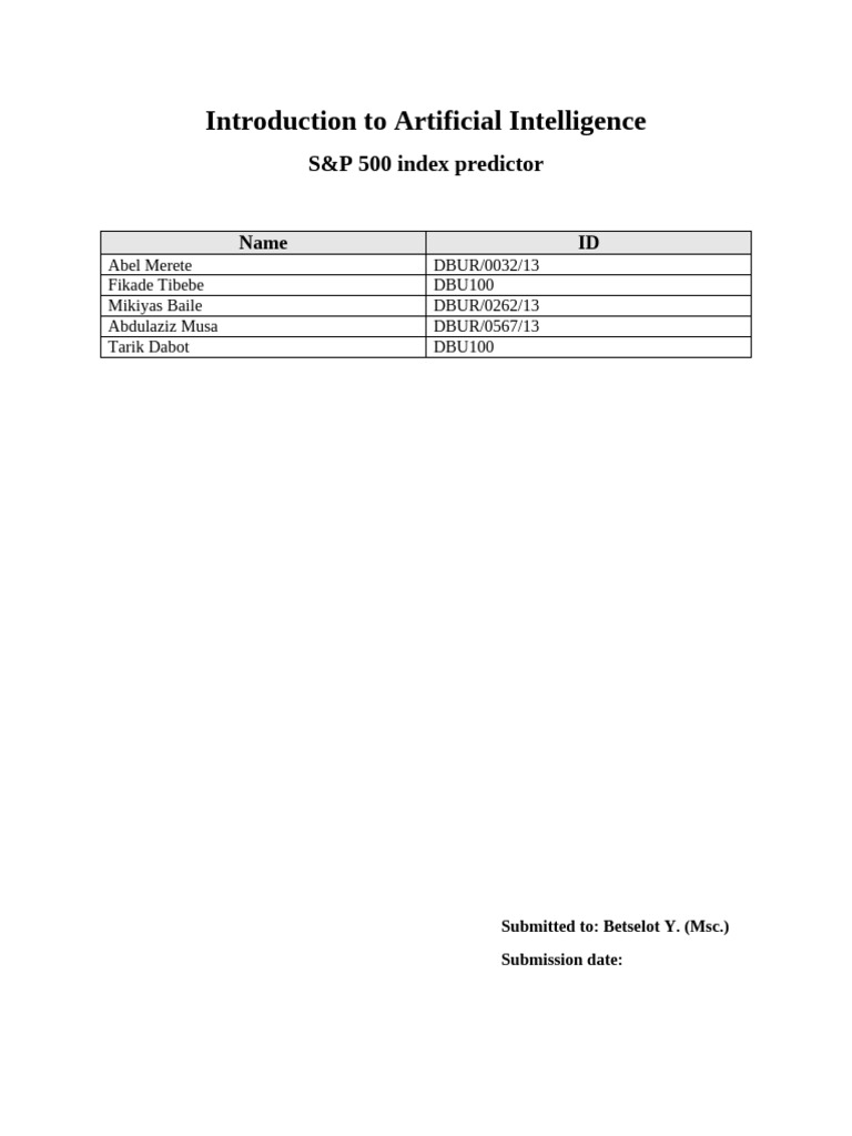 AI_group_project | PDF | Prediction | Machine Learning AI_group_project | PDF | Prediction | Machine Learning