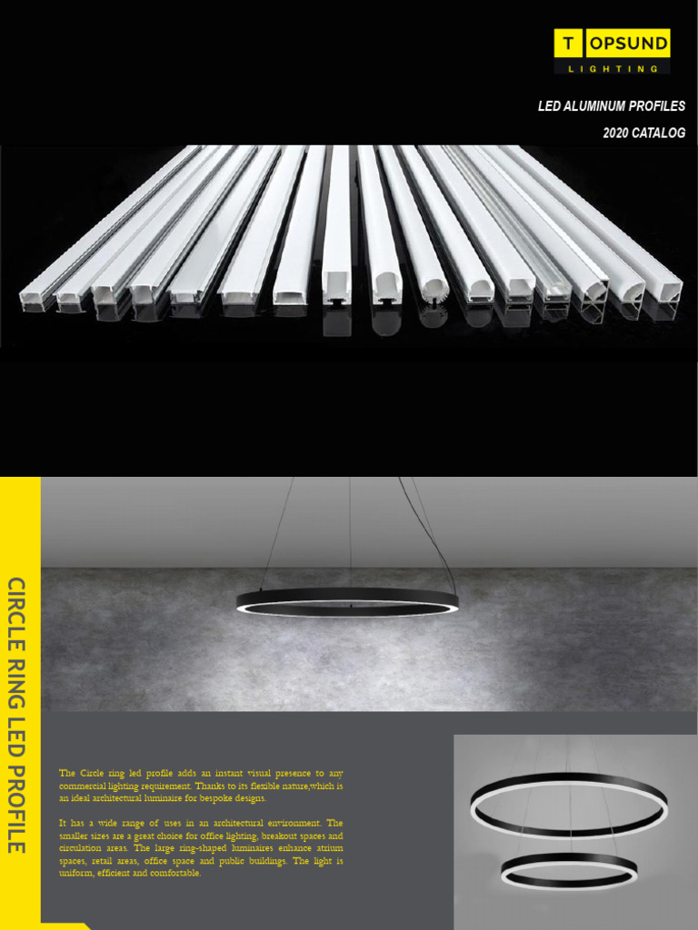 2020 LED Aluminum Profile Catalog | PDF | Lighting | Ceiling