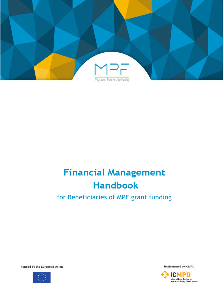 MPF Handbook on Grant Financial Management | PDF | Internal Control | Bookkeeping