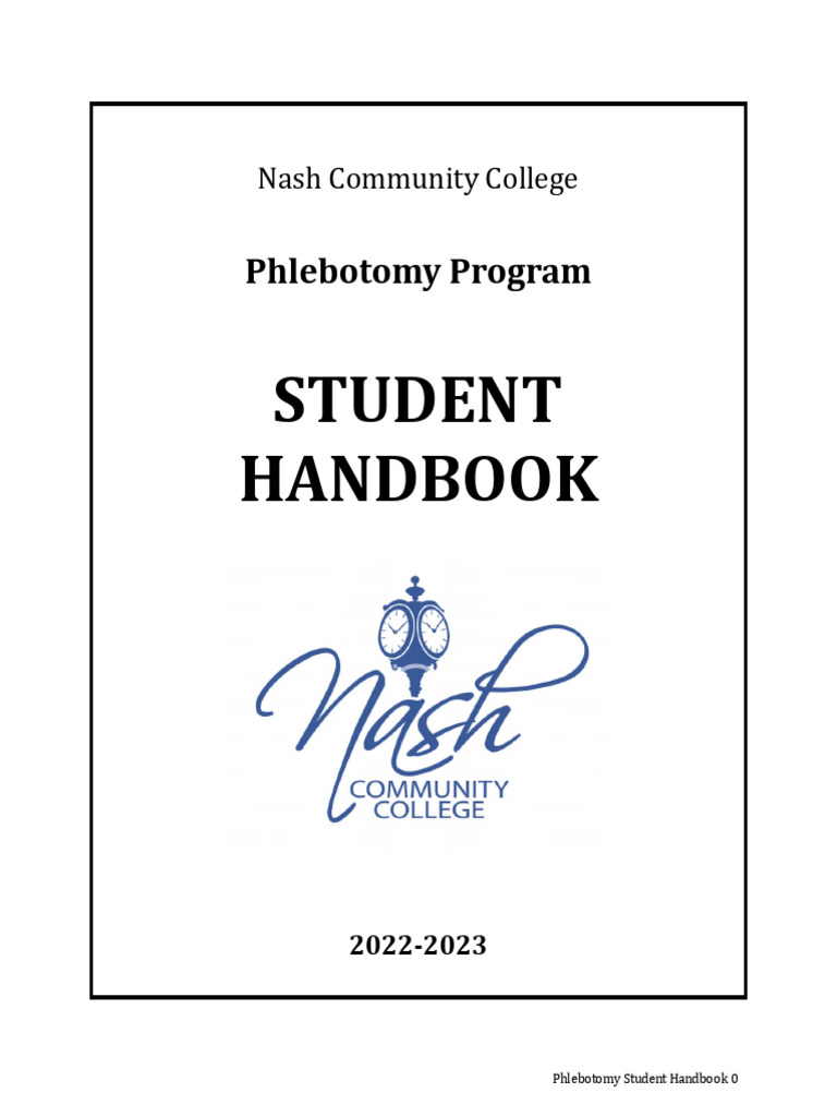 Phlebotomy Student Handbook | PDF | Hepatitis B | Plagiarism