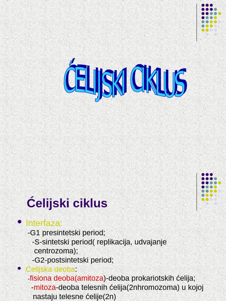 Ćelijski Ciklus | PDF