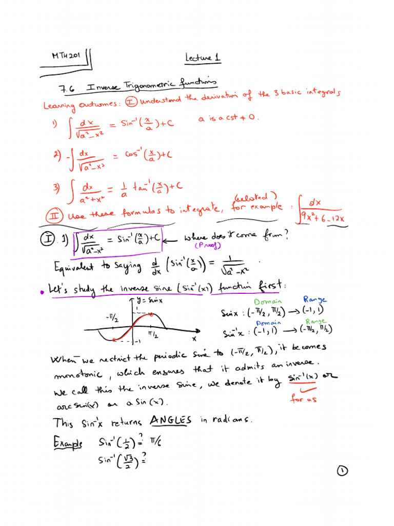 Lecture1 | PDF | Trigonometric Functions | Elementary Geometry