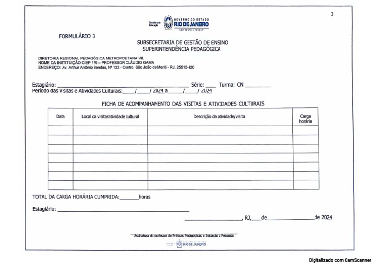 Formulário. 3 | PDF