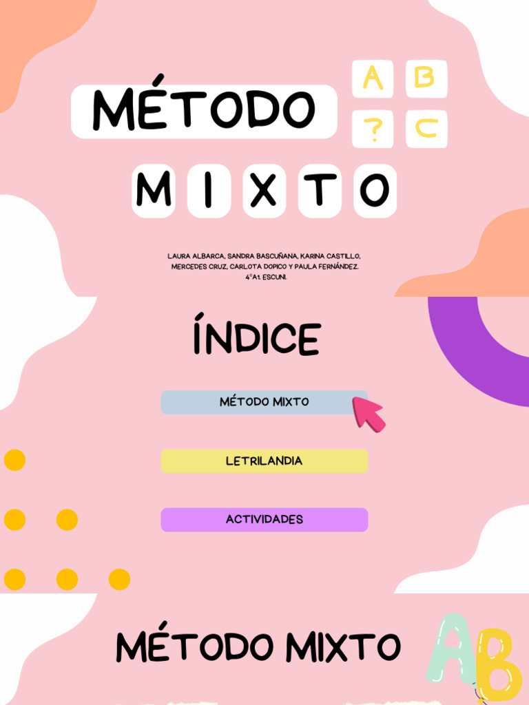 Método Mixto | PDF | Palabra | Sílaba