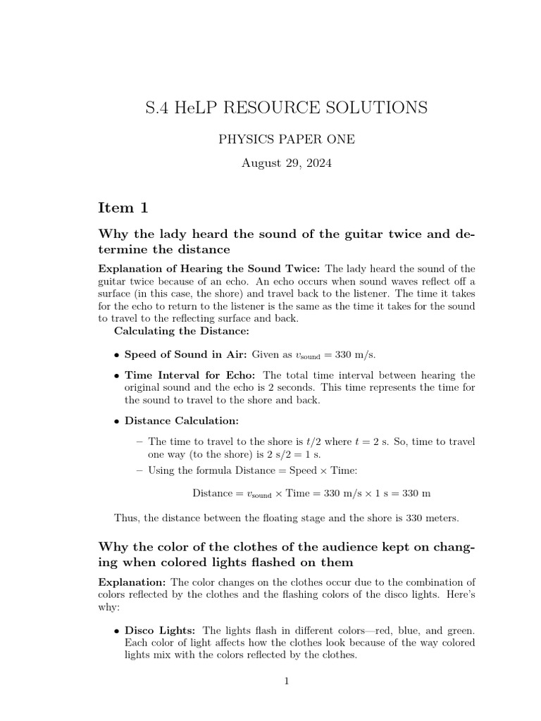 Help Resource Solutions Physics | PDF | Series And Parallel Circuits ...