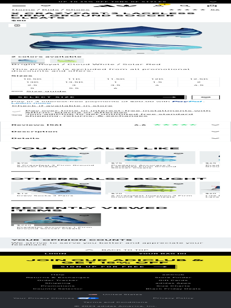 Usx Crazyfast.3 Laceless Firm Ground Soccer cleatsID9356.html | PDF | Footwear