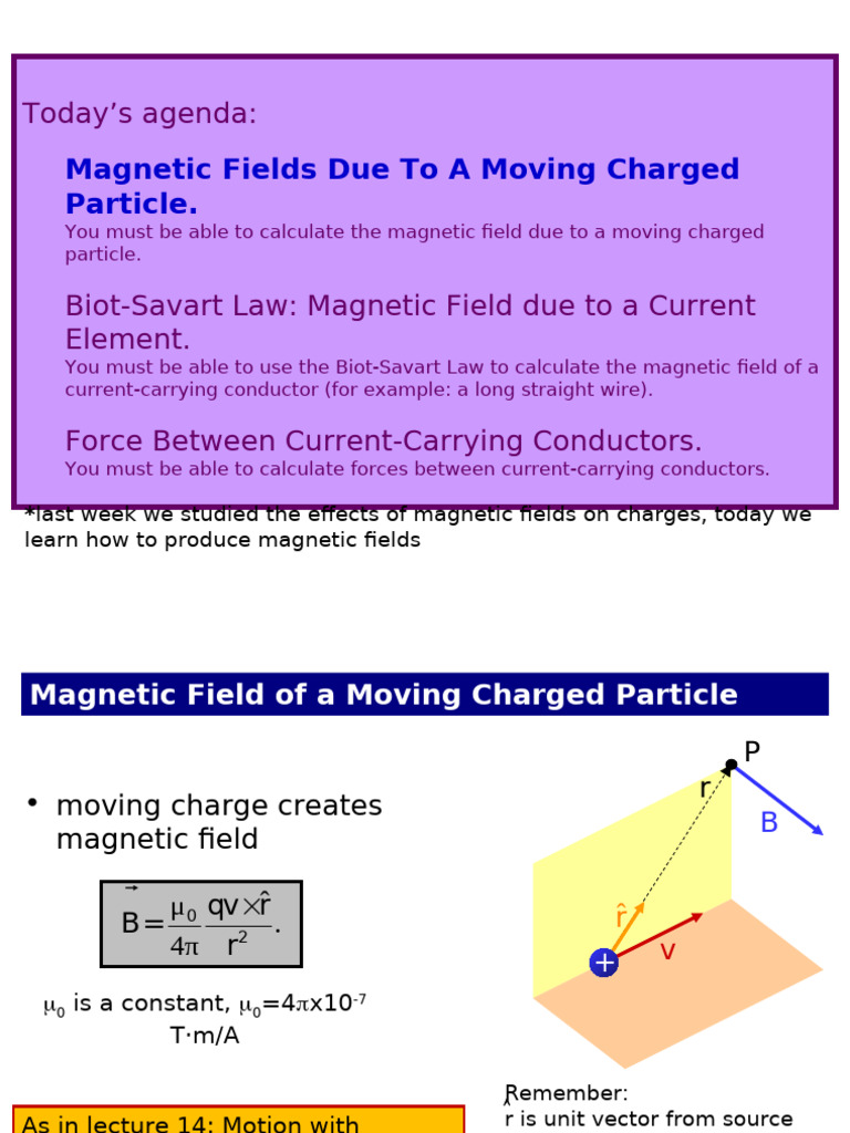 Biot Savart Law | PDF | Magnetic Field | Physics