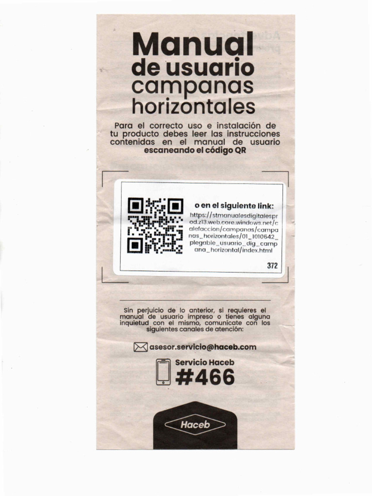 Manual Campana Horizontal | PDF