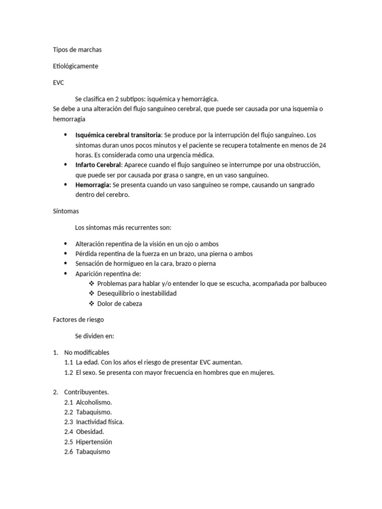 Tipos de Marchas Tarea Ej Terap | PDF